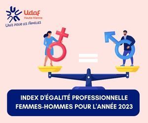Index d’égalité Professionnelle Femmes/Hommes 2023 - Udaf 87 Haute-Vienne
